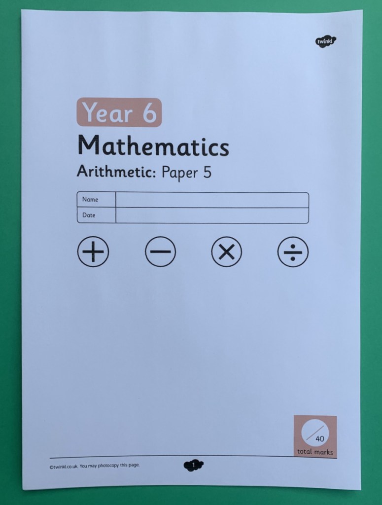 Year 6 Maths Tests from Twinkl | ofamily learning together