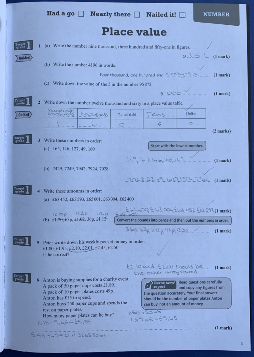 Maths Revision workbooks for GCSE | ofamily learning together