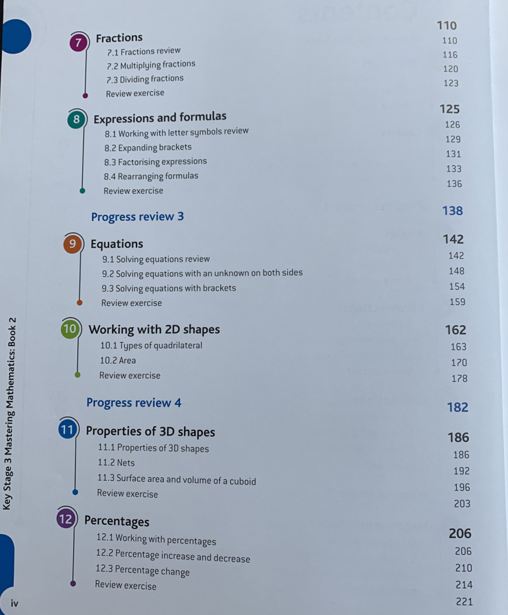 Starting Year 8 Maths Books | ofamily learning together