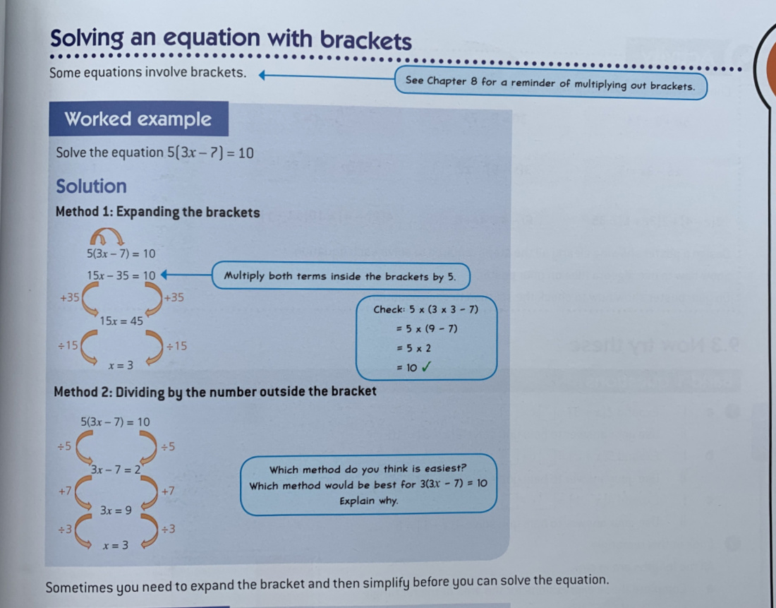 Starting Year 8 Maths Books | ofamily learning together