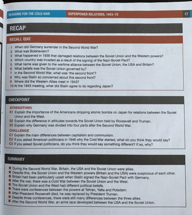 Edexcel IGCSE History – Superpower Relations 1943 – 1972 | ofamily ...