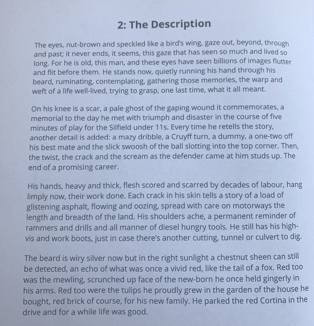 GCSE English Language Descriptive Writing Model Answers in a book ...